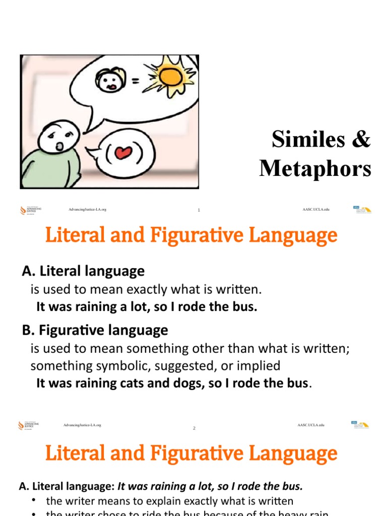 Similes and Metaphors | PDF | Metaphor | Poetry