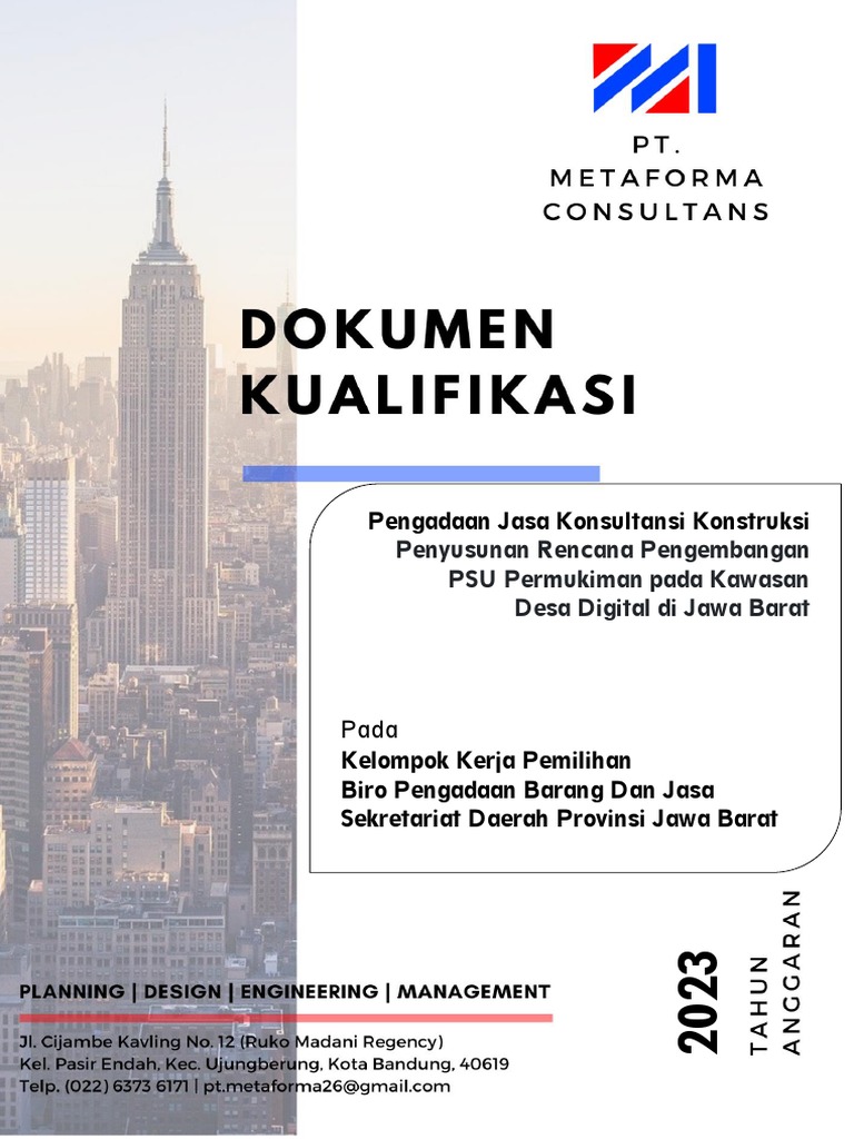 PQ METAFORMA - Penyusunan Rencana Pengembangan PSU Permukiman Pada Kawasan Desa Digital Di Jawa ...