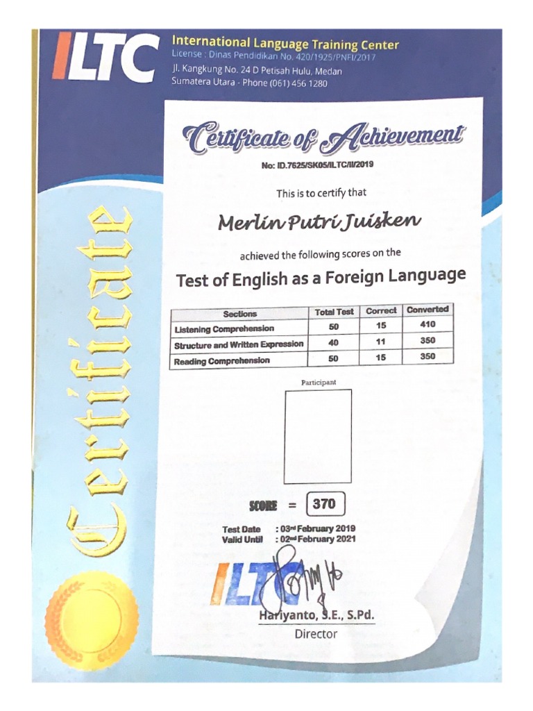 International Language Training Center PDF | PDF