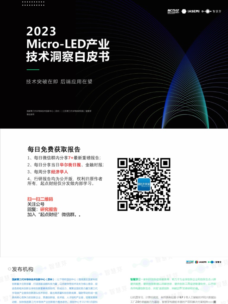 2023Micro LED产业技术洞察白皮书 2023 71页 PDF | PDF