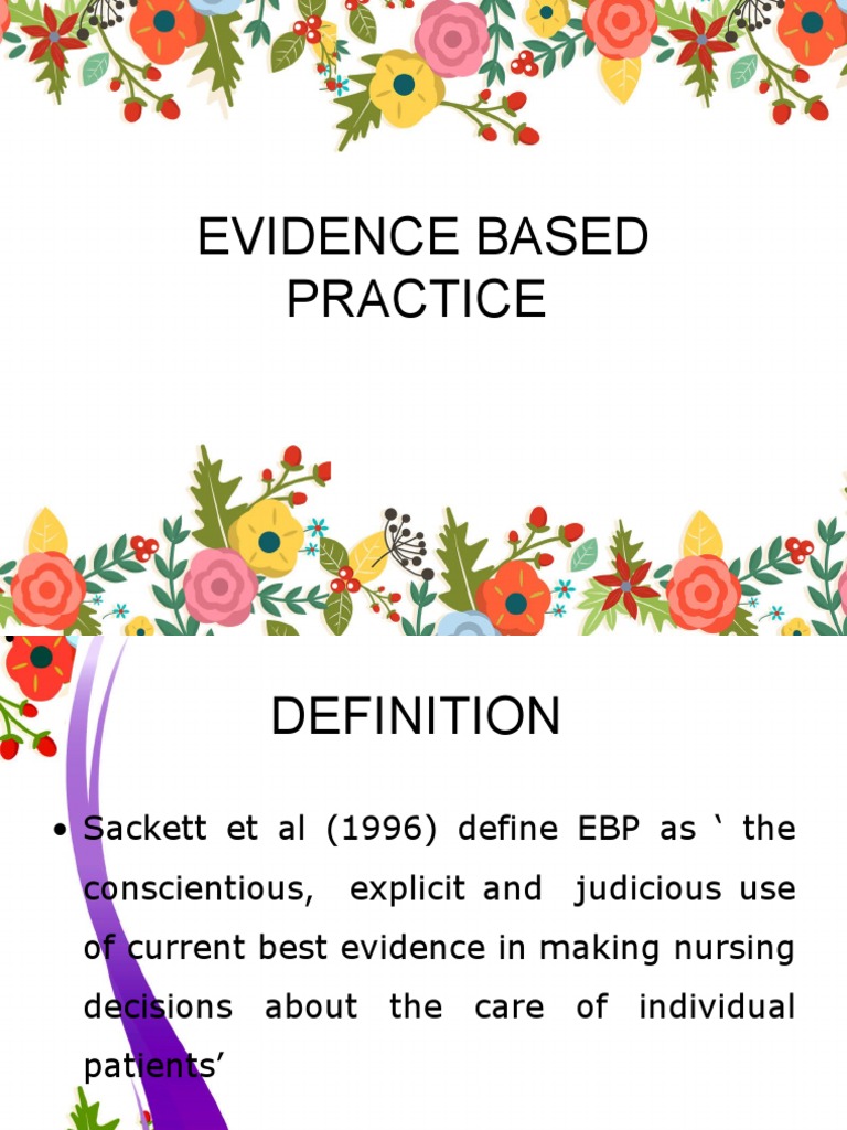 Evidence-Based Practice in Nursing Defined | PDF