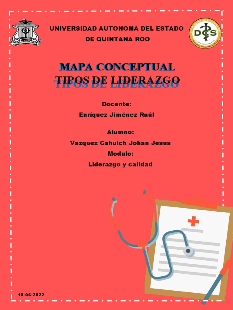 Mapa Conceptual Tipos de Lideres | PDF | Liderazgo | Enfermería