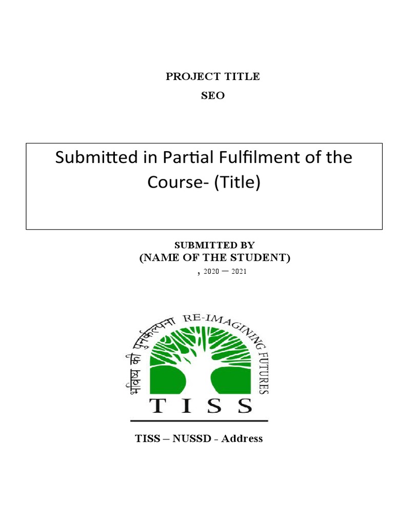 Final Project Format For Submission | PDF