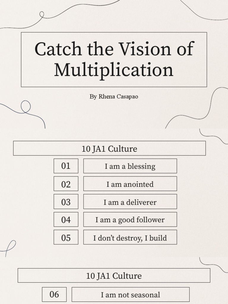 Catch The Vision of Multipliation | PDF