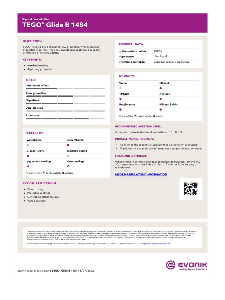 Glide B 1484 PDF | PDF | Chemistry | Physical Sciences