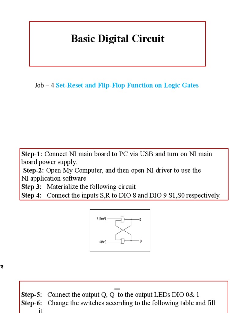 Set-Reset and Flip-Flop | PDF