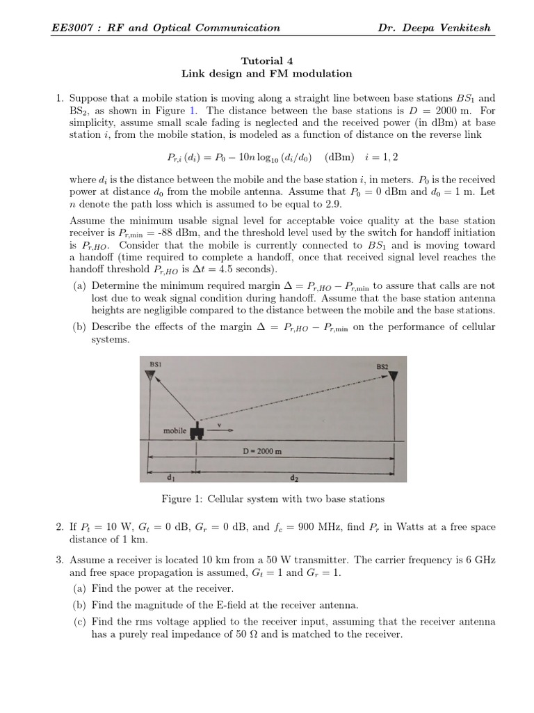 Tutorial 4 | PDF | Antenna (Radio) | Frequency Modulation