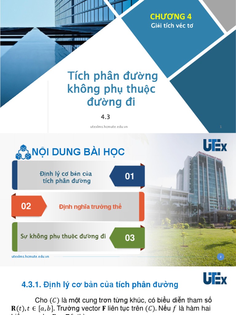 4.3 Tích Phân Đư NG Không PH Thu C Đư NG Đi | PDF