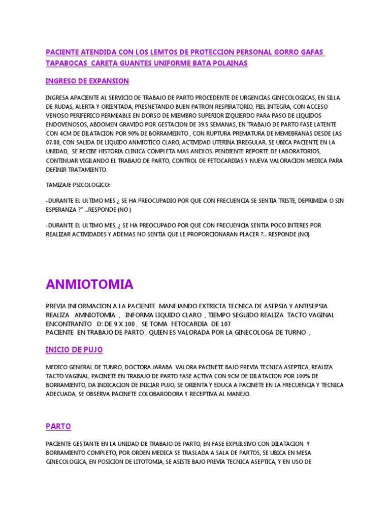 Notas Partos | PDF | Parto | Amamantamiento