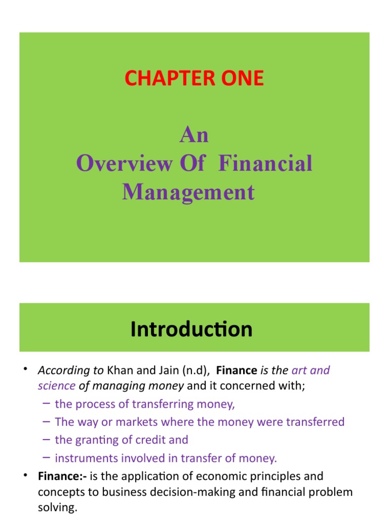 Chapter One | PDF | Dividend | Stocks