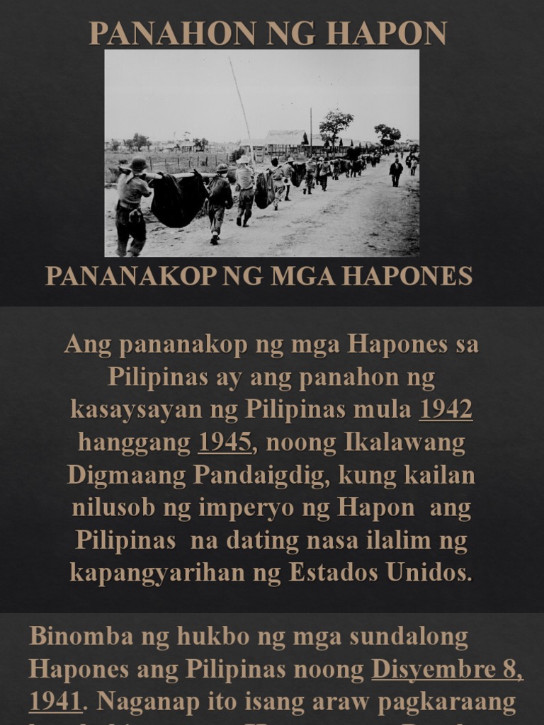 Panahon NG Hapon | PDF