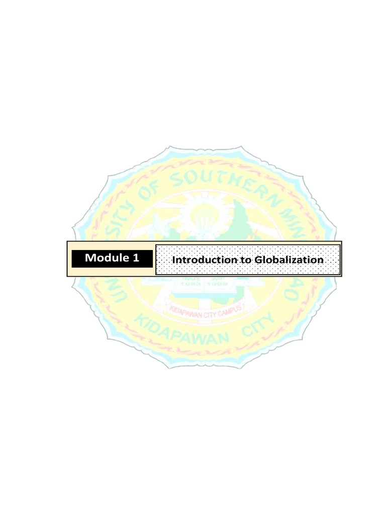 1 GE 3 Introduction To Globalization | PDF | Globalization | Liquids