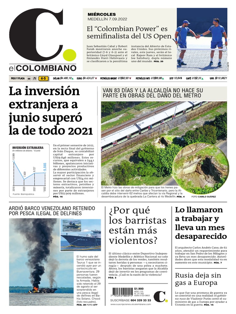 El Colombiano 07-09-2022 PDF | PDF