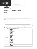 2025 Physical Sciences Grade 12 Experiment 2 | PDF | Titration | Chemistry