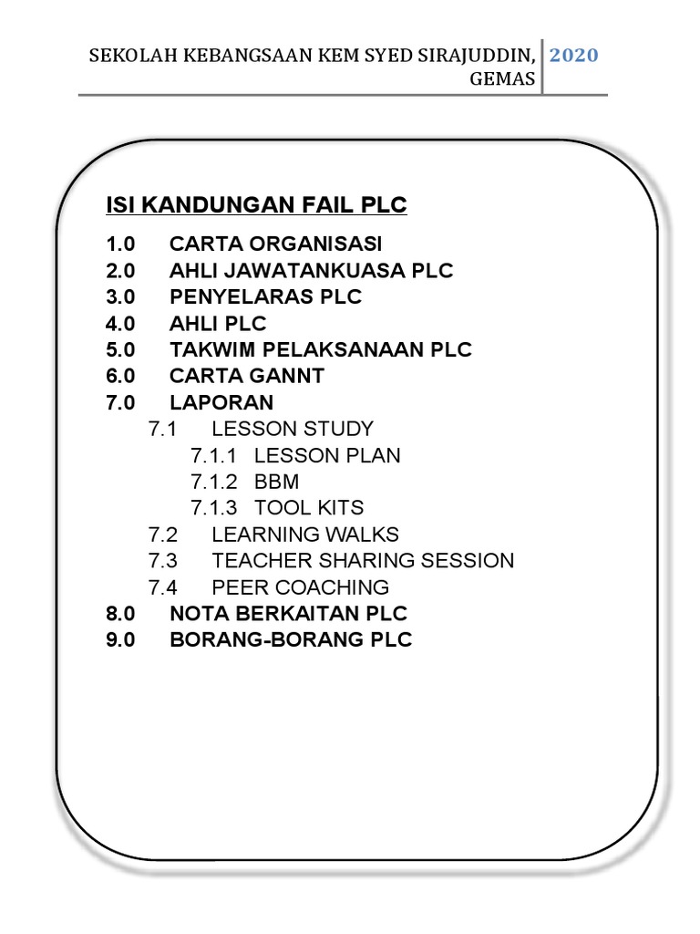 Isi Kandungan Fail PLC | PDF