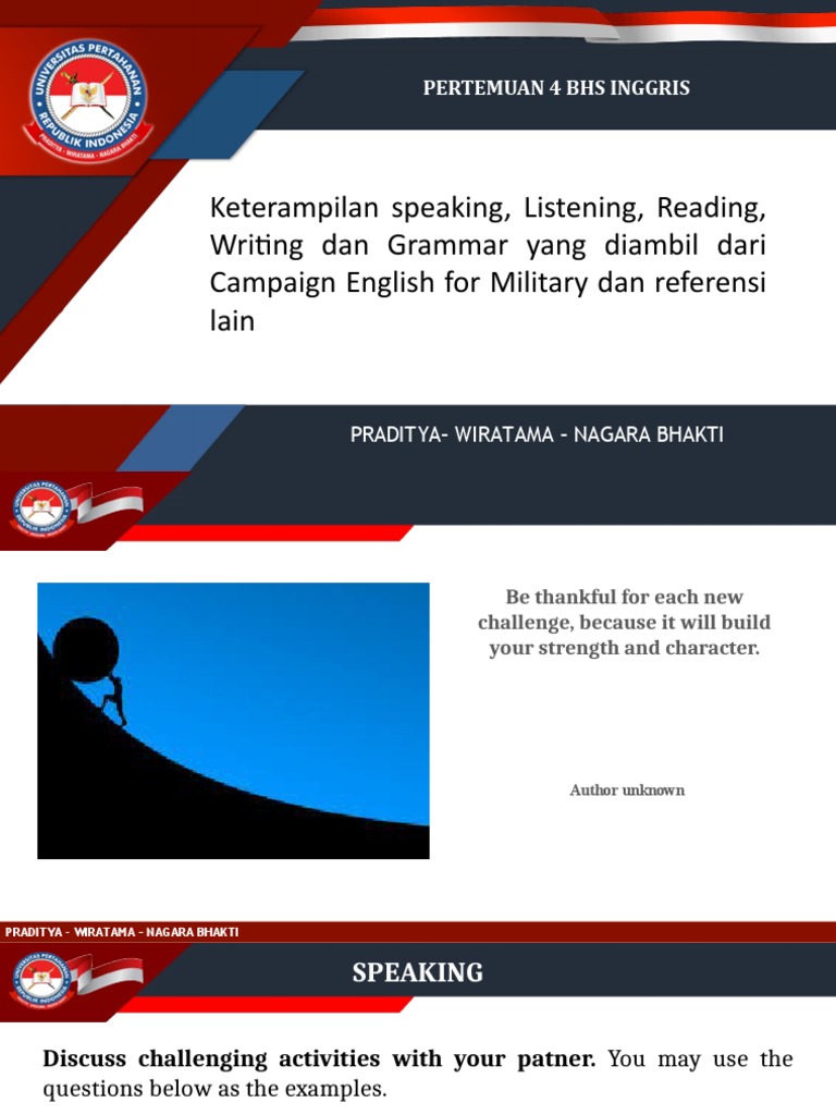 Pertemuan 4 BHS Inggris | PDF | Adjective | Noun