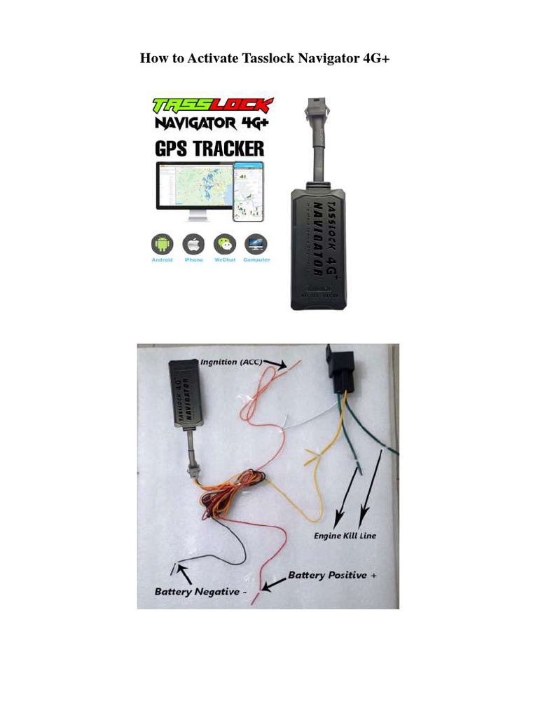 Tasslock Navigator 4G User Manual PDF | PDF | Computing | Computer Engineering