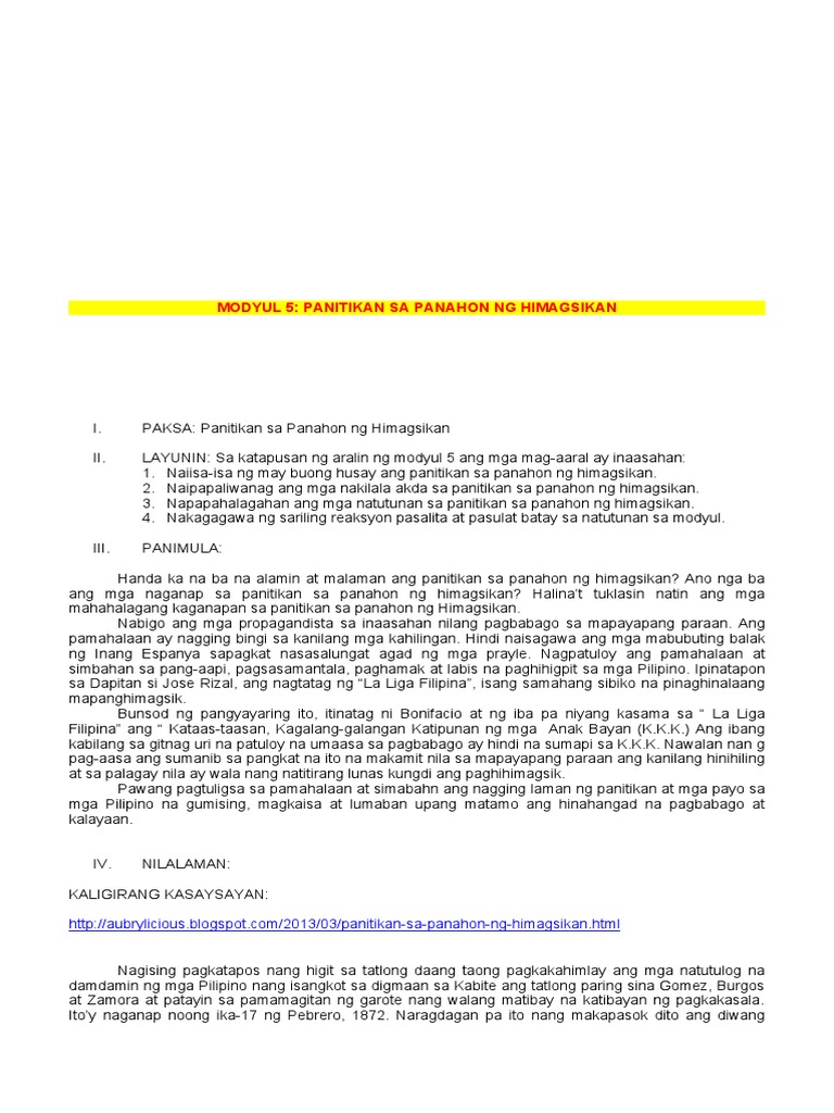 Module 5 Filipino 2 | PDF