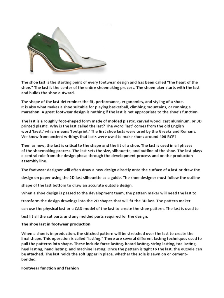 Shoe Last | Download Free PDF | Shoe | Foot