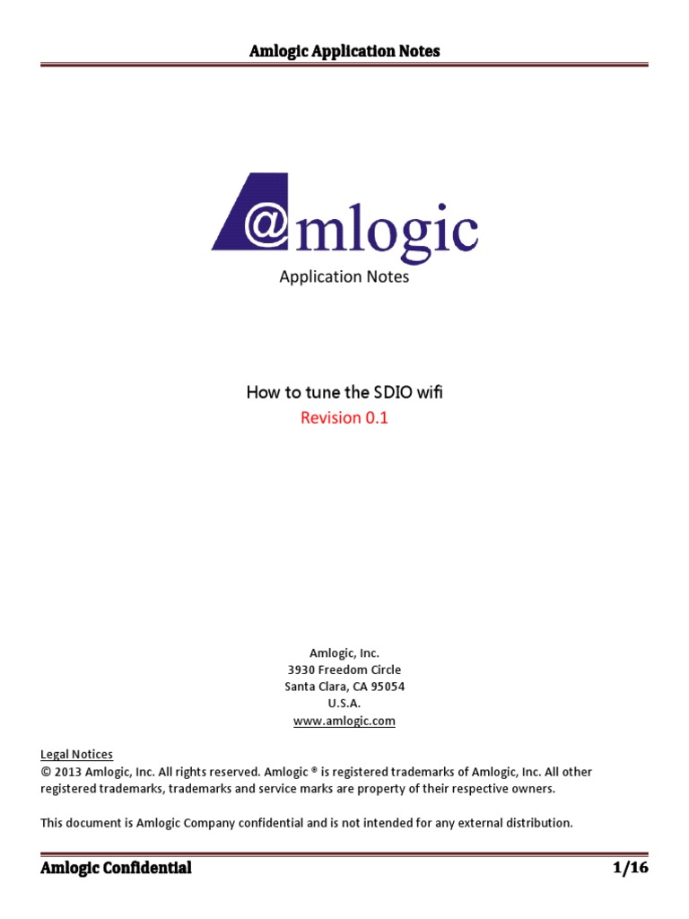 How To Tune The SDIO Wifi PDF | PDF | Computing | Computer Architecture