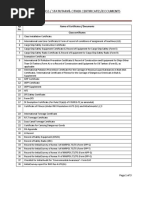 List of Statutory Certificate | PDF | Shipping | Water Transport