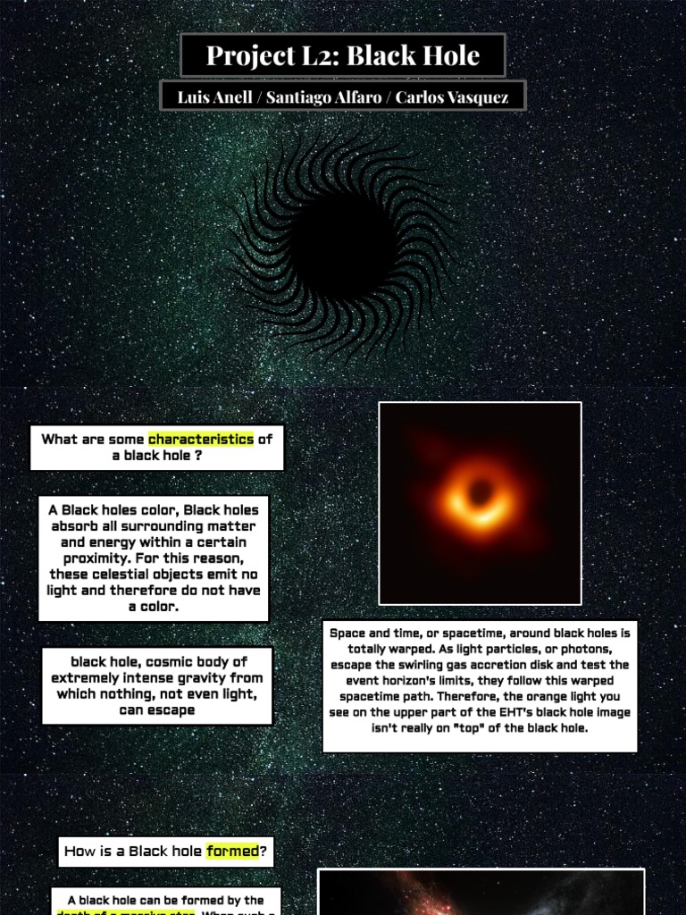 Black Hole Project For Lee 1 | PDF | Black Hole | Stars