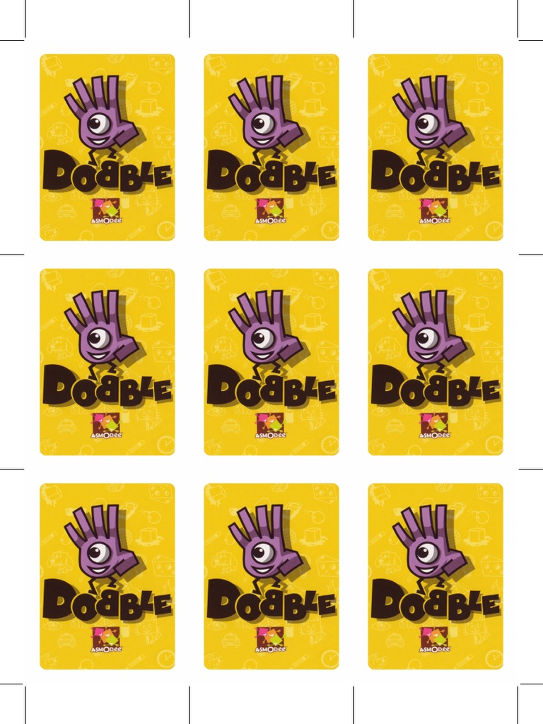DOBBLE Card Game - Cartas Verso - 1F | PDF