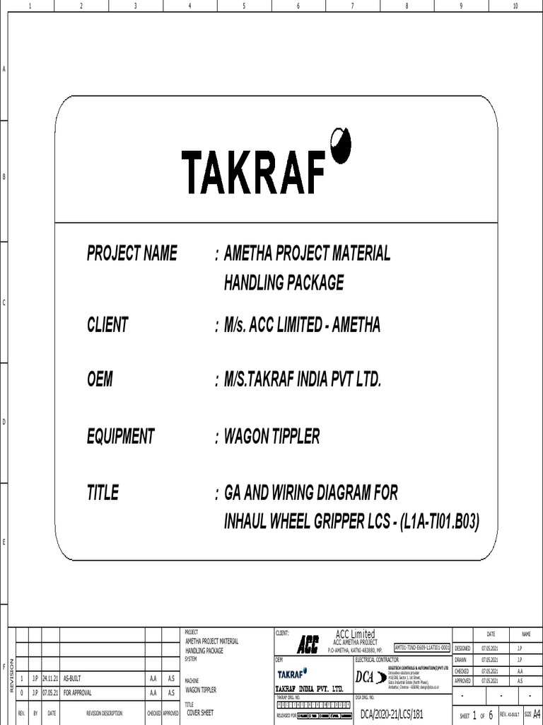 Inhaul Wheel Gripper Wiring Diagram | PDF | Manufactured Goods
