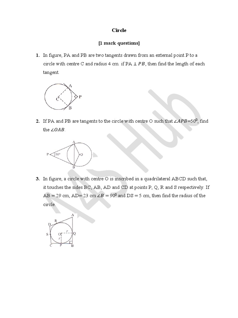 10 Circles PDF | PDF | Circle | Triangle