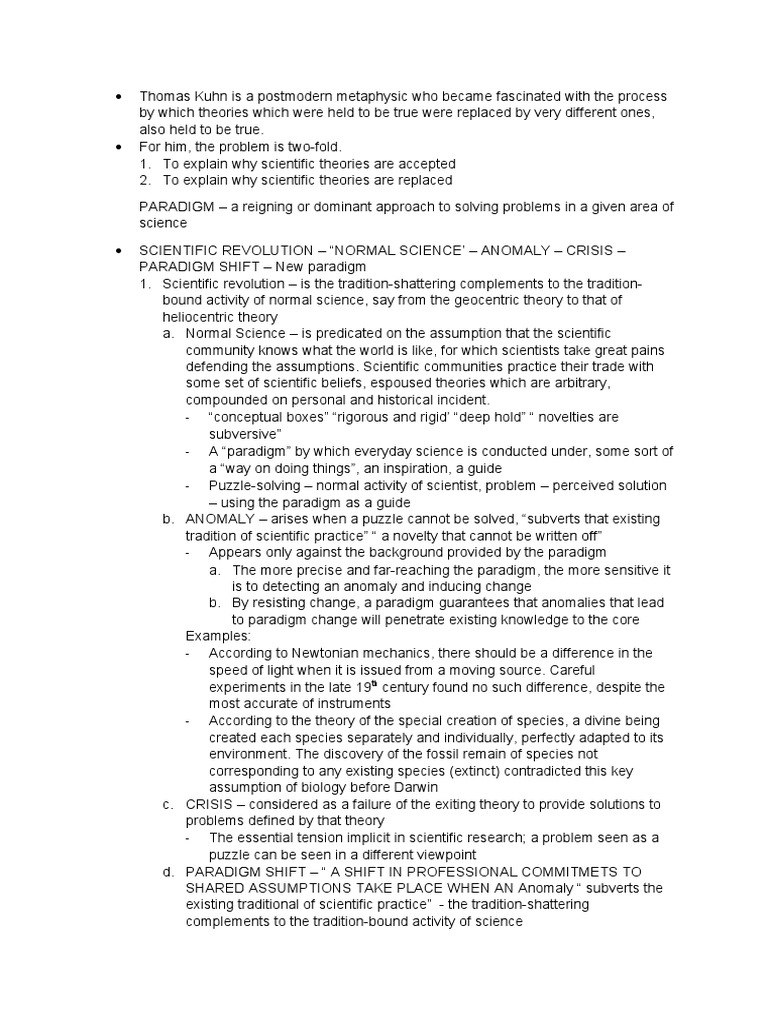 Understanding Scientific Revolutions: Thomas Kuhn's Paradigm Theory ...