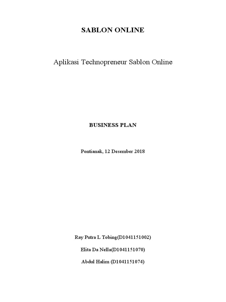 Sablon Online BPD-1 | PDF