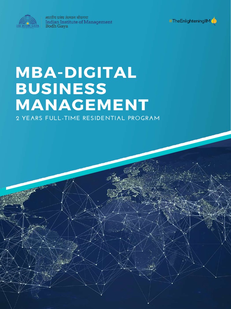 Digital Business Management Brochure | PDF | Analytics | Marketing