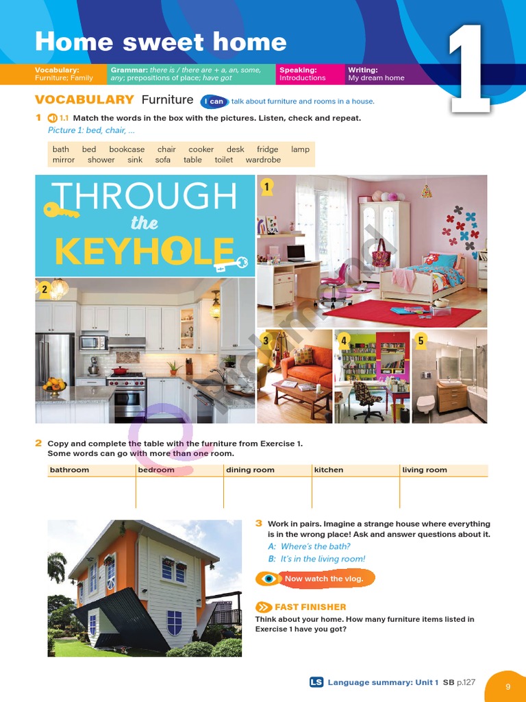 Keep It Real A1+ Students Book SAMPLE UNIT | PDF | Bedroom | Bathroom