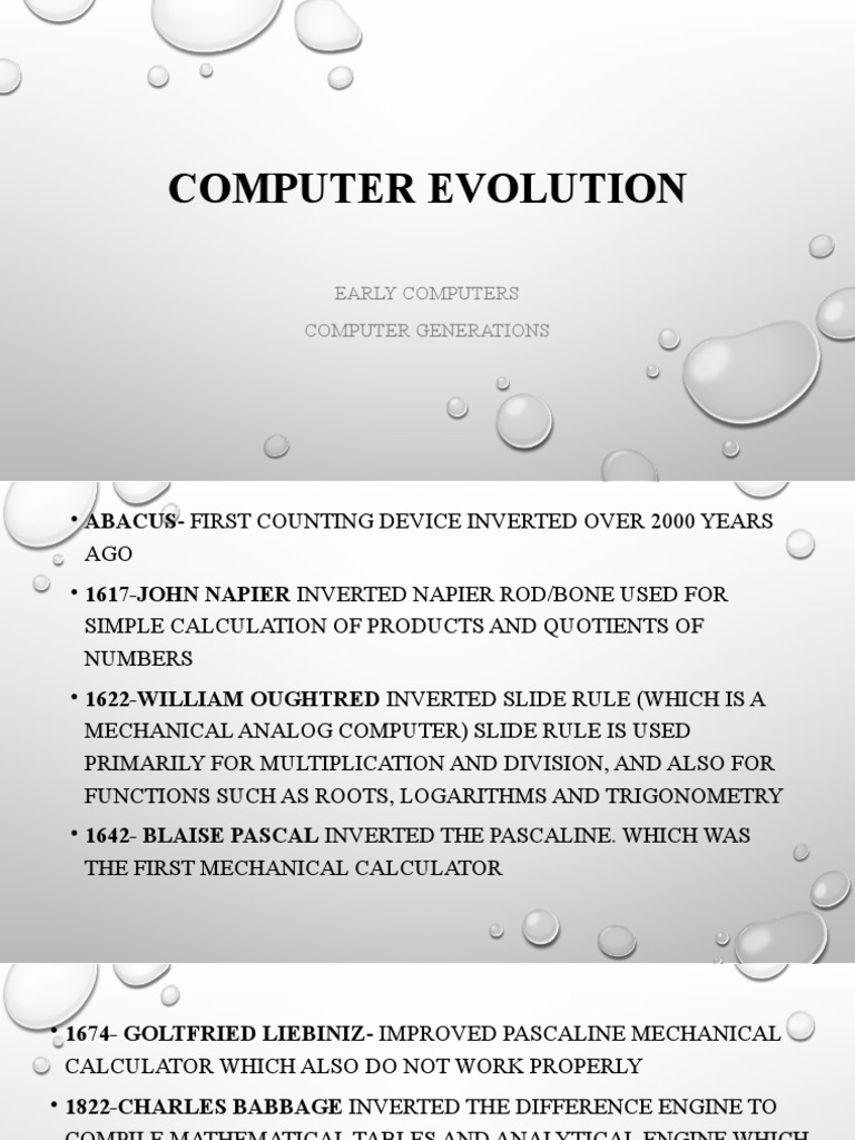Computer Evolution | PDF | Integrated Circuit | Assembly Language