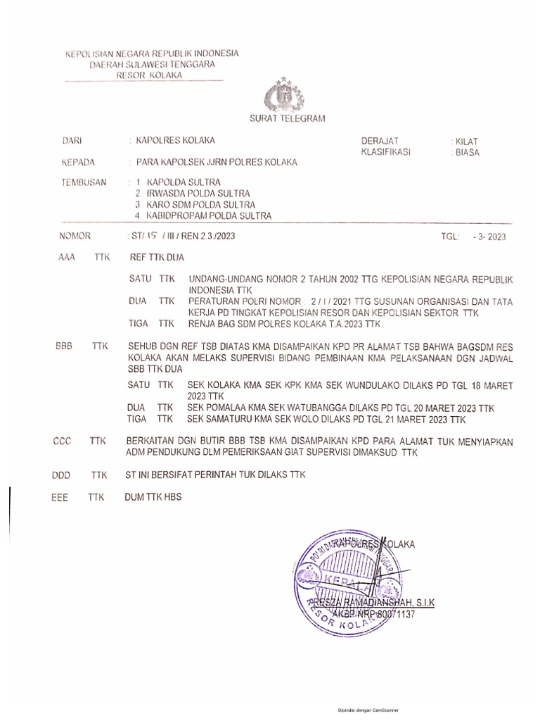 ST Giat Supervisi | PDF