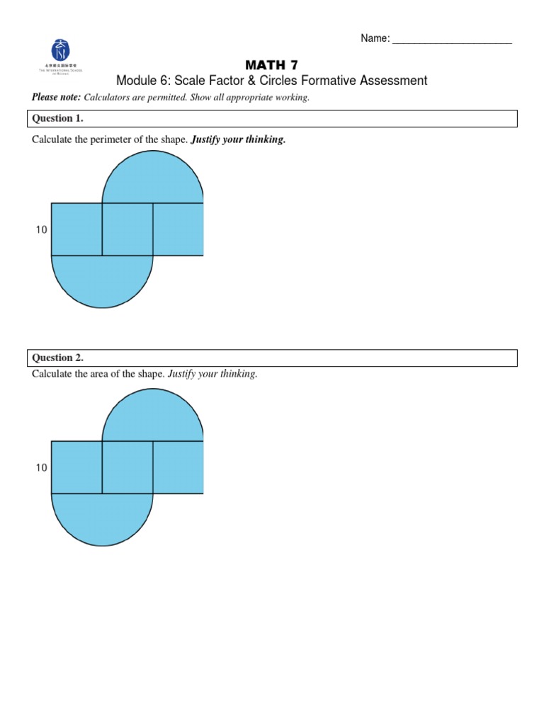 Scale Factor and Circles: Calculating Dimensions of Models and Actual ...