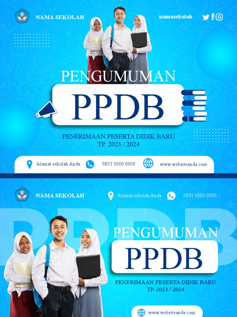 Modul 3 (10 Template banner pengumuman PPDB).pptx | PDF