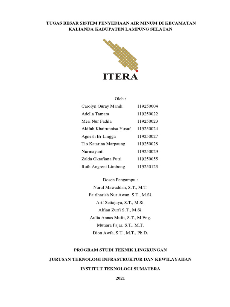 Laporan Tugas Besar SPAM - Kelompok 5 (2019) PDF | PDF