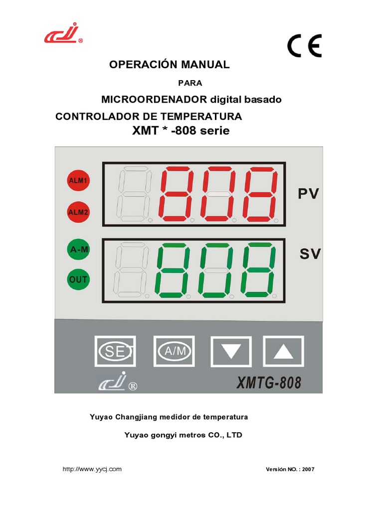 XMT-808 C.T 58008 EBCHQ.en.es | PDF | Diodo emisor de luz | Resistor
