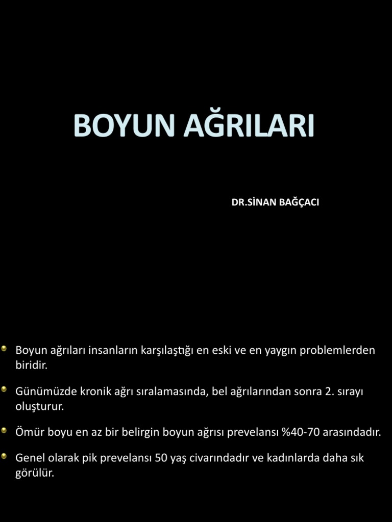 Boyun Ağrilari | PDF