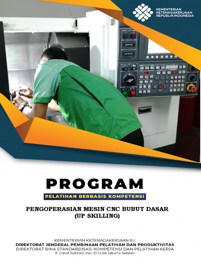 6.pengoperasian Mesin CNC Bubut DASAR (UpSkilling INSTRUKTUR) 80JP | PDF | Teknologi & Rekayasa
