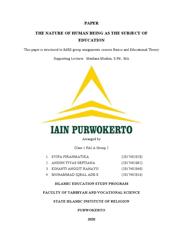 Islamic Education Insights | PDF | God In Islam | Human