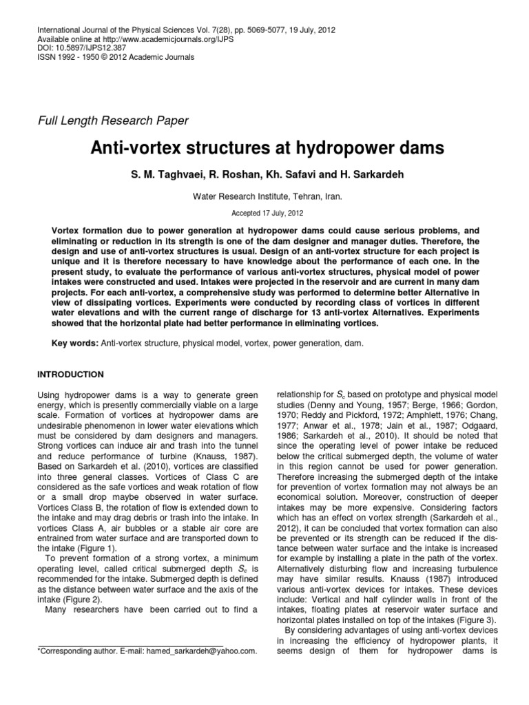 Article1380536646 - Taghvaei Et Al | PDF | Vortices | Fluid Dynamics
