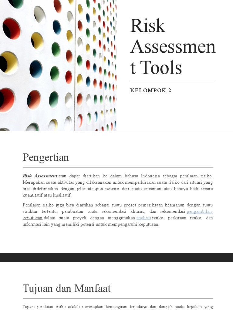 Risk Assessment Tools | PDF