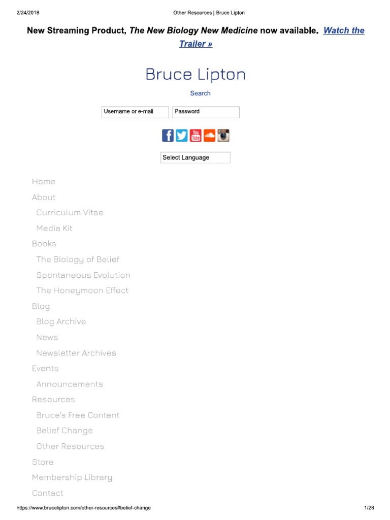 Bruce Lipton | PDF