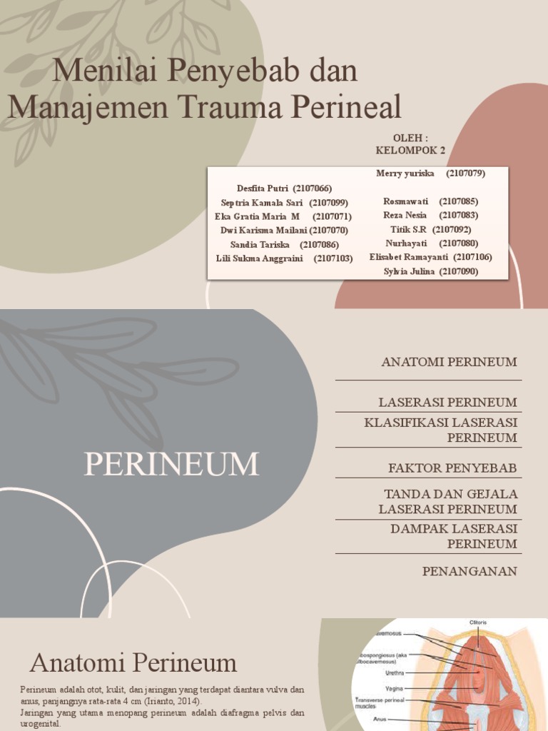 Manajemen Trauma Perineal pada Persalinan | PDF