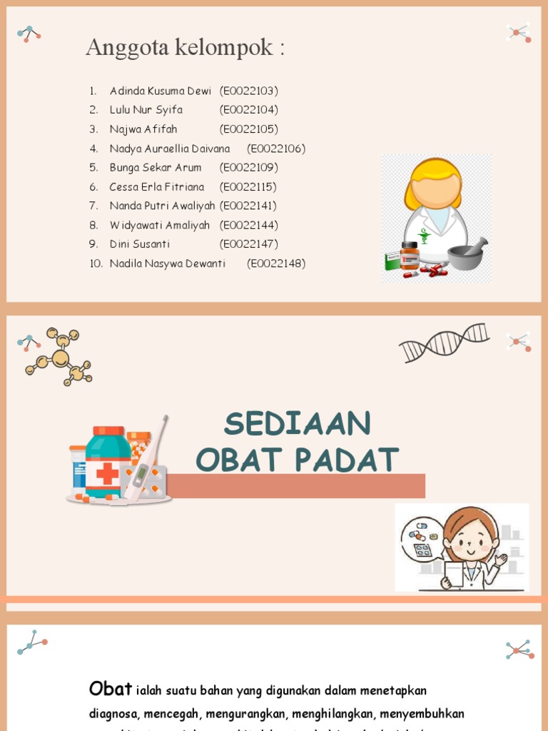 Sediaan Obat Padat: Jenis dan Contoh | PDF