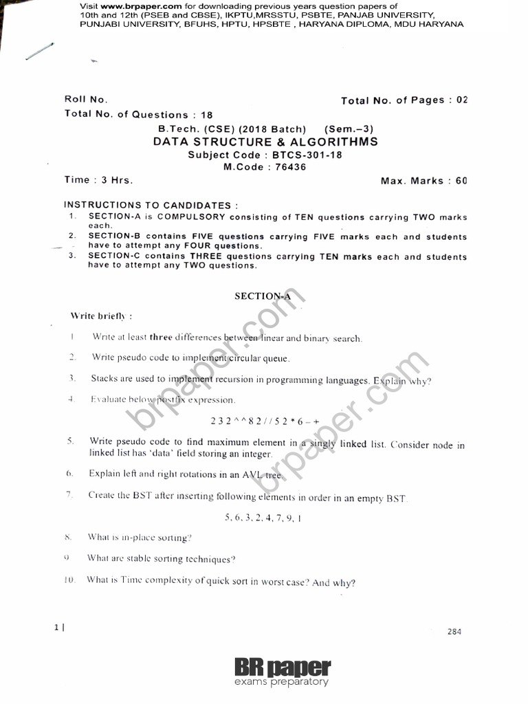 DSA (3rd) Dec2020 PDF | PDF DSA (3rd) Dec2020 PDF | PDF