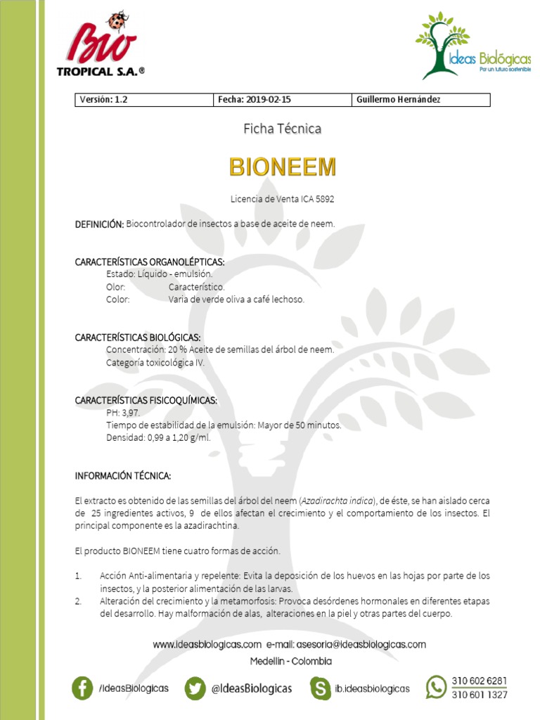 ficha_tecnica_bioneem | PDF