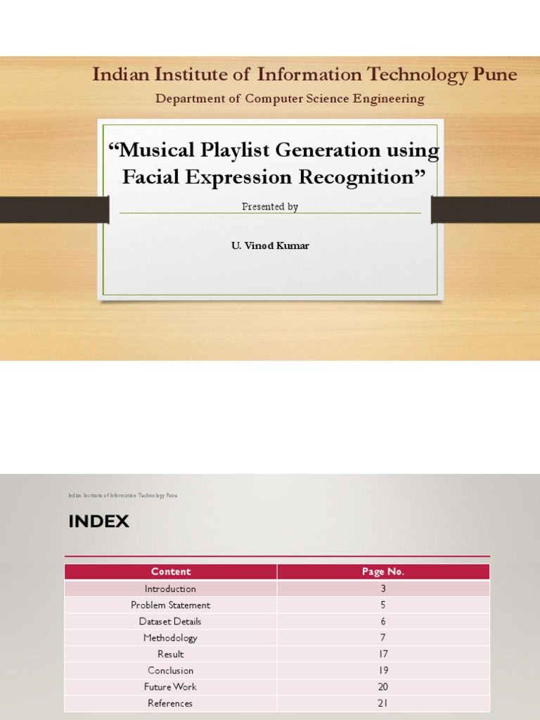Music Recommendation Using Emotion Detection | PDF | Cognition | Learning